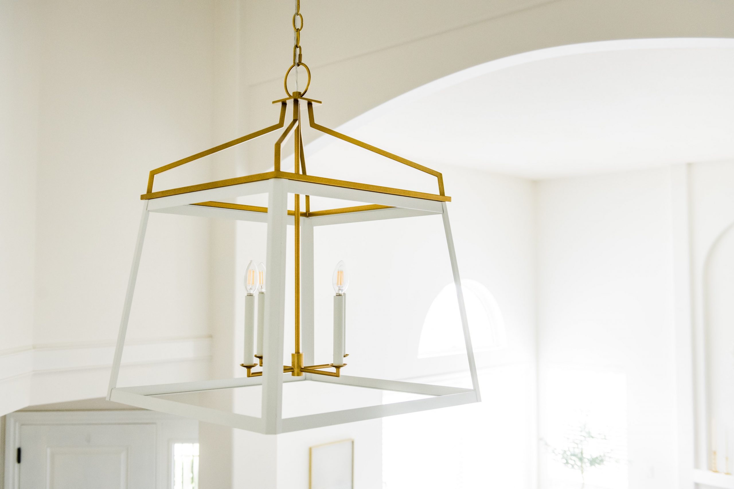 New Chandelier: How We Updated Our Entryway with Lighting - Life Is ...